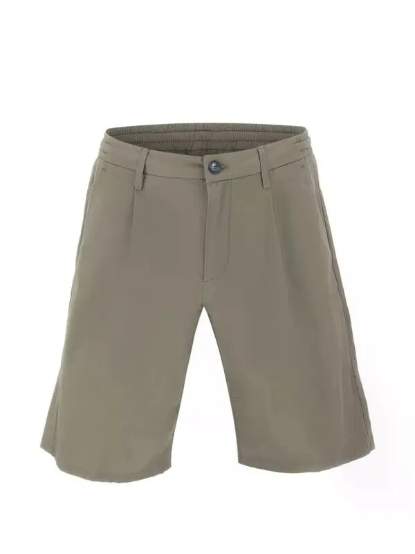 RE-HASH Perugino Pleated Bermuda Shorts - Green