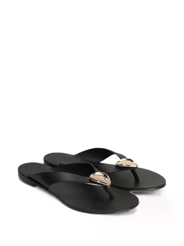 NICOLAS LAINAS Embellished Leather Sandals