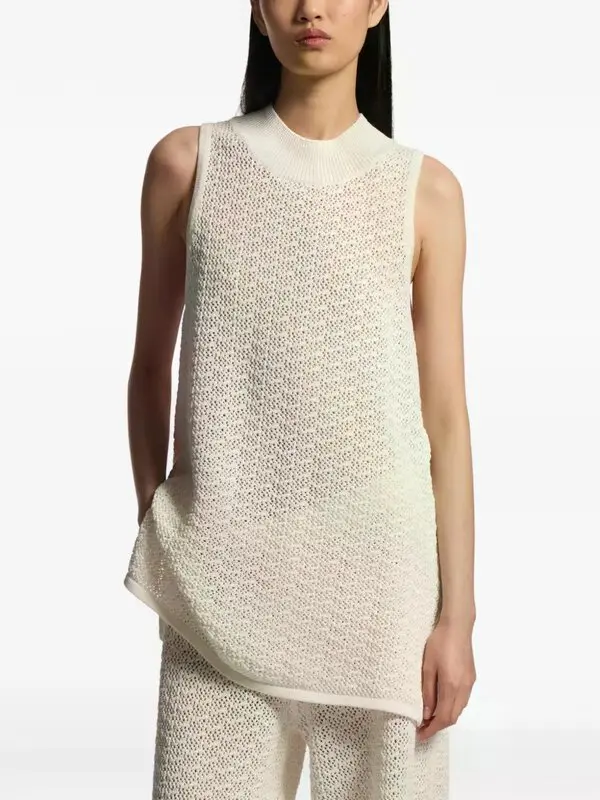 BOSS Open-knit Sleeveless Top