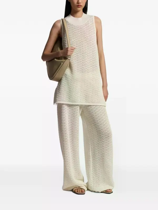 BOSS Open-knit Sleeveless Top