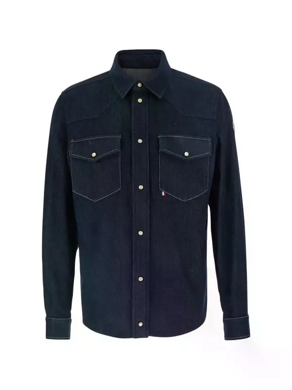 Moncler Western-yoke Denim Shirt - Blue