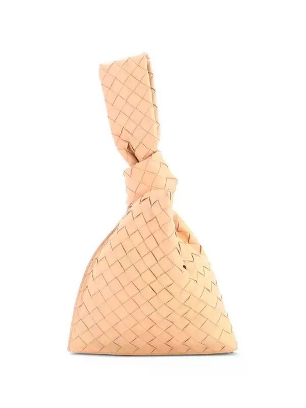 Bottega Veneta Bv Twist Bag Intrecciato Nappa Mini Clutch Bag - Neutrals