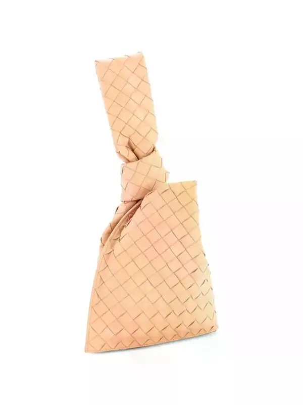 Bottega Veneta Bv Twist Bag Intrecciato Nappa Mini Clutch Bag - Neutrals