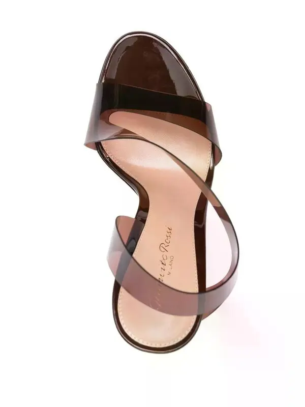GIANVITO ROSSI Metropolis 105mm Transparent Sandals