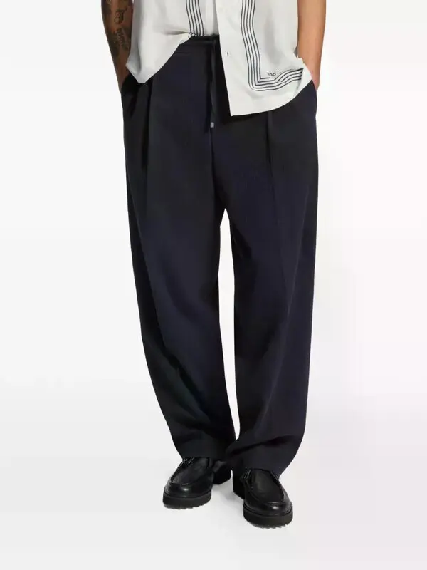 Hugo Drawstring Pleated Trousers