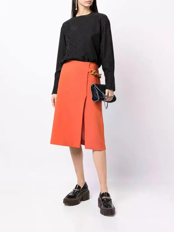 Stella McCartney Falabella Chain A-line Skirt