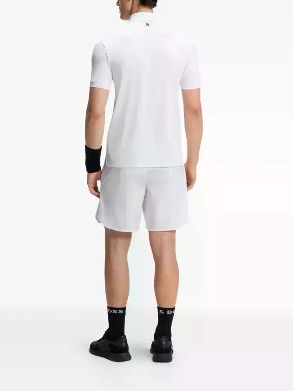 BOSS Logo-print Polo Shirt - White