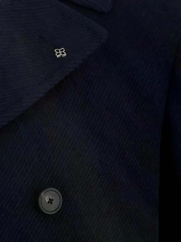 Tagliatore Double-breasted Twill-weave Coat