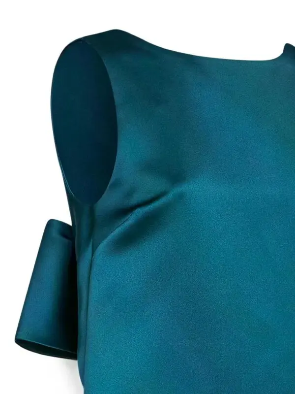 Max Mara Sleeveless Bow Detail Mini Dress