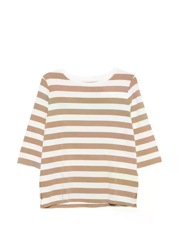 Majestic Filatures Stripe-pattern T-shirt - Neutrals