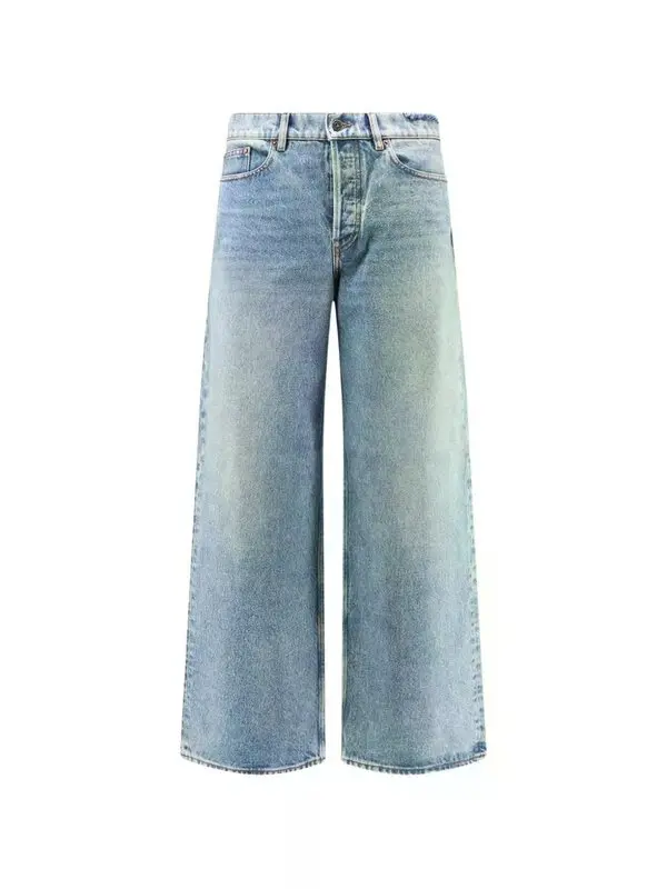 GOLDEN GOOSE Faded-effect Wide-leg Jeans - Blue