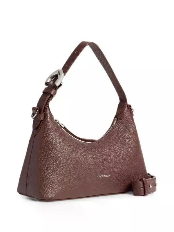 COCCINELLE Buckle-detail Pebbled Leather Tote Bag