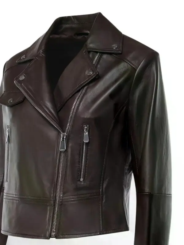 Pinko Biker-style Leather Jacket