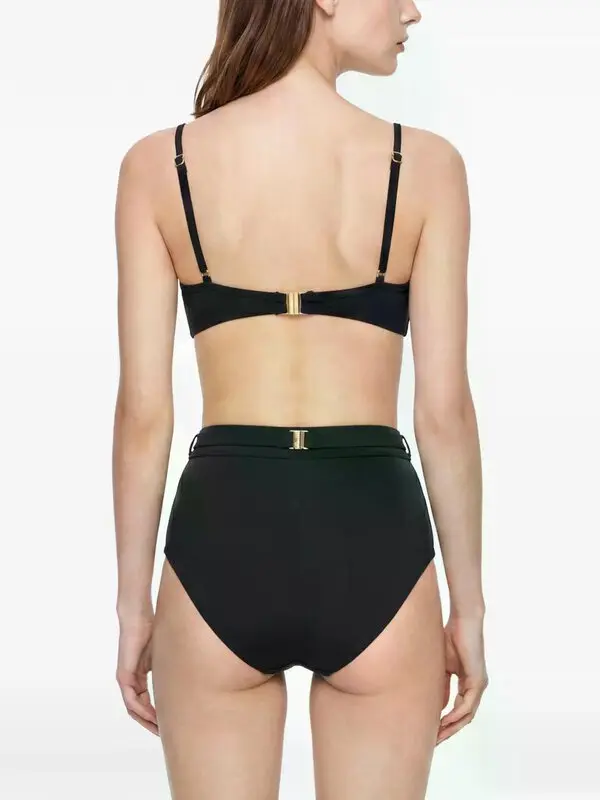 Zimmermann Mahogany Belted Ring-detail Bikini