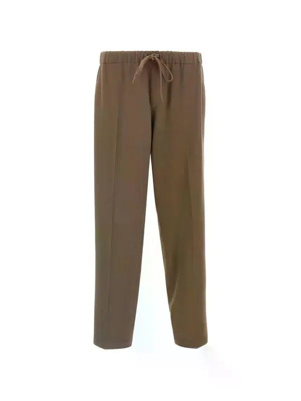 MAISON MARGIELA Drawstring-waist Trousers - Brown