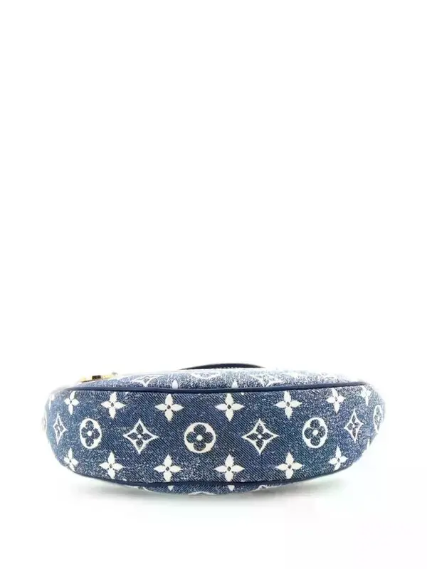 LOUIS VUITTON Monogram Jacquard Denim Loop Hobo Bag - Blue
