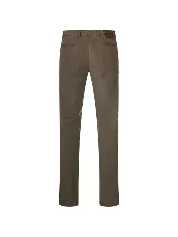 Kiton Logo-patch Straight-leg Trousers