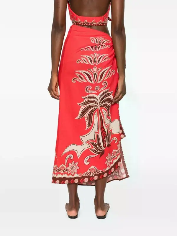 Farm Rio Ainika Floral-print Maxi Skirt