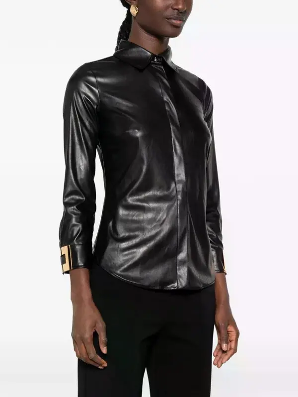 Elisabetta Franchi Gold-tone Plaque Shirt