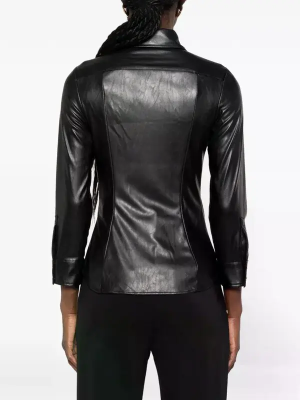 Elisabetta Franchi Gold-tone Plaque Shirt