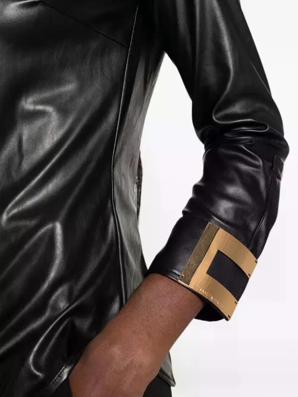 Elisabetta Franchi Gold-tone Plaque Shirt