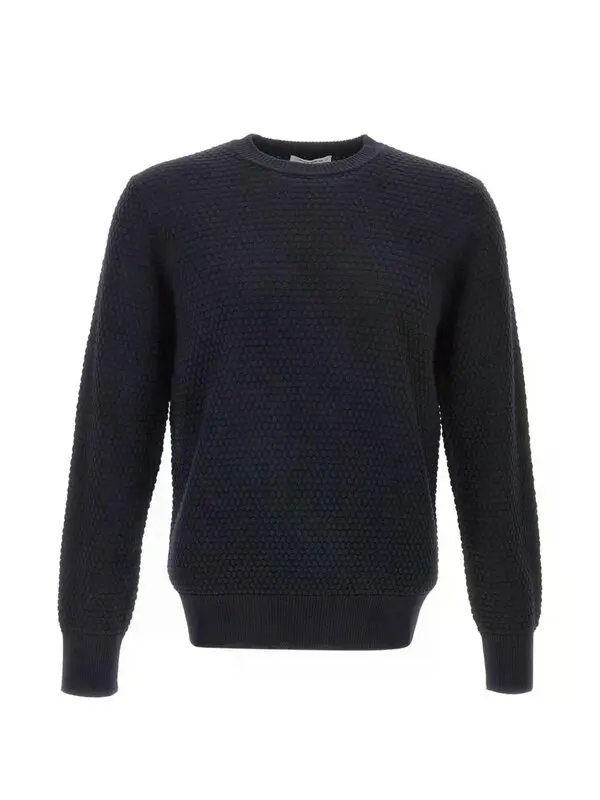 KANGRA Bubble-stitch Sweater - Blue
