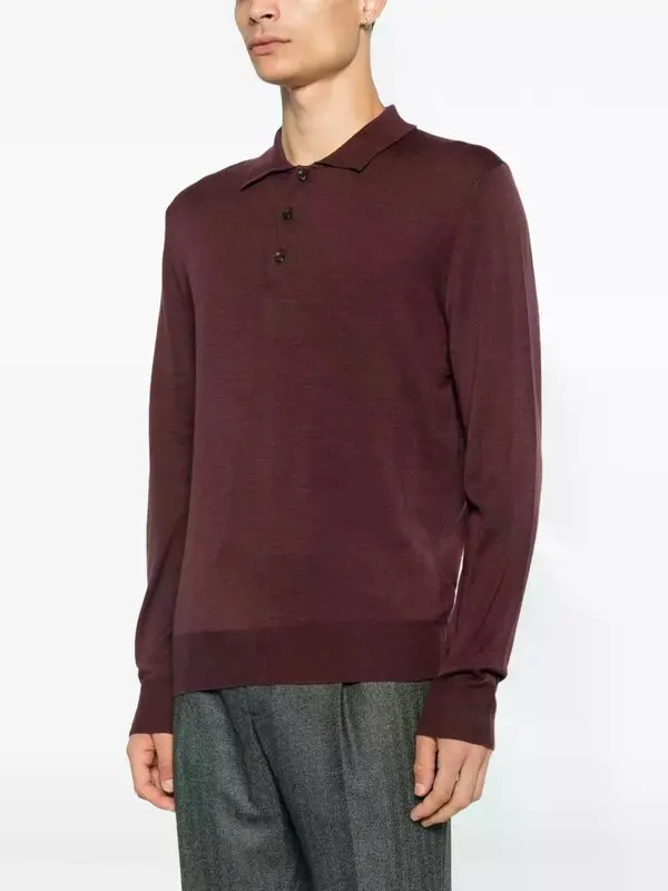 Canali Wool Polo Shirt