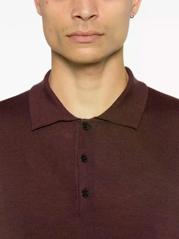 Canali Wool Polo Shirt