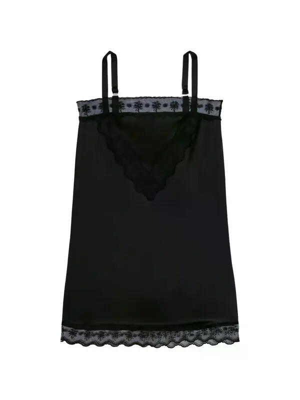Simone Rocha Square-neck Lace-trim Dress