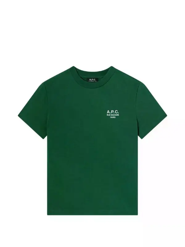 A.p.c. Rue Madame Embroidered T-shirt - Green