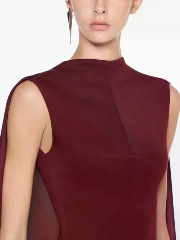 CHATS BY C.DAM Lynn Draped Straight-cut Maxi Dress