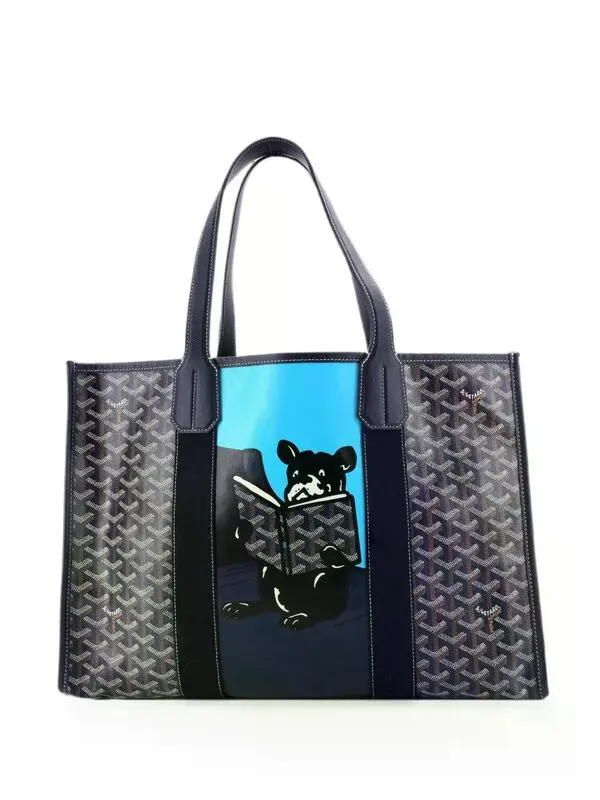 Goyard Villette Printed Coated Canvas Mm Tote Bag - Blue