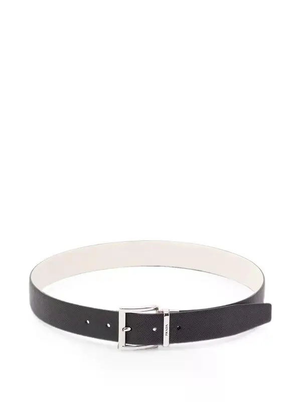 Prada Reversible Leather Belt - Black