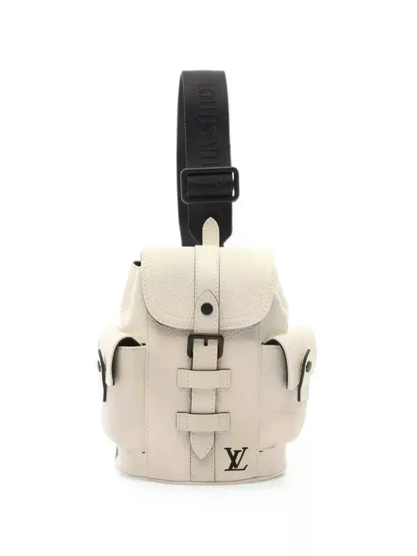 LOUIS VUITTON 2000s Xs Christopher Leather Body Bag - Neutrals