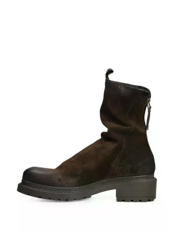 METISSE Distressed-effect Ankle Boots