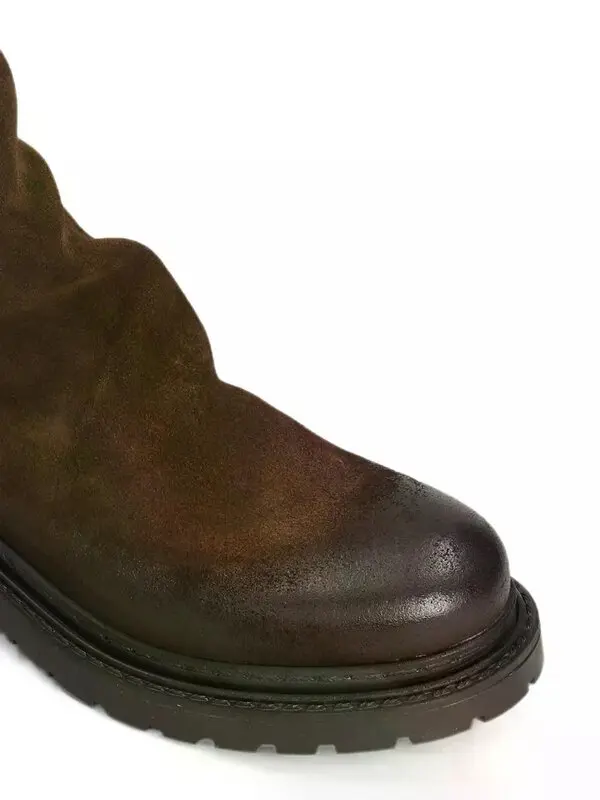 METISSE Distressed-effect Ankle Boots