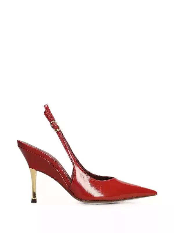 AREZZO Buckle-fastening Leather Pumps - Red