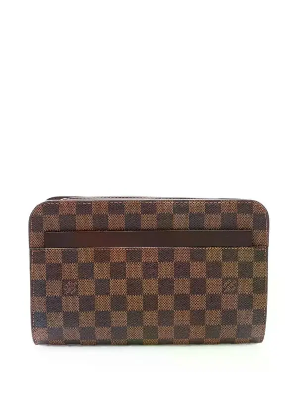 LOUIS VUITTON 2011 Saint Louis Damier Ebène Clutch Bag - Brown