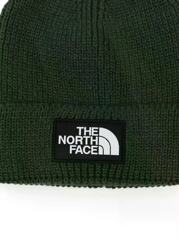 The North Face Logo-patch Ribbed-knit Beanie Hat