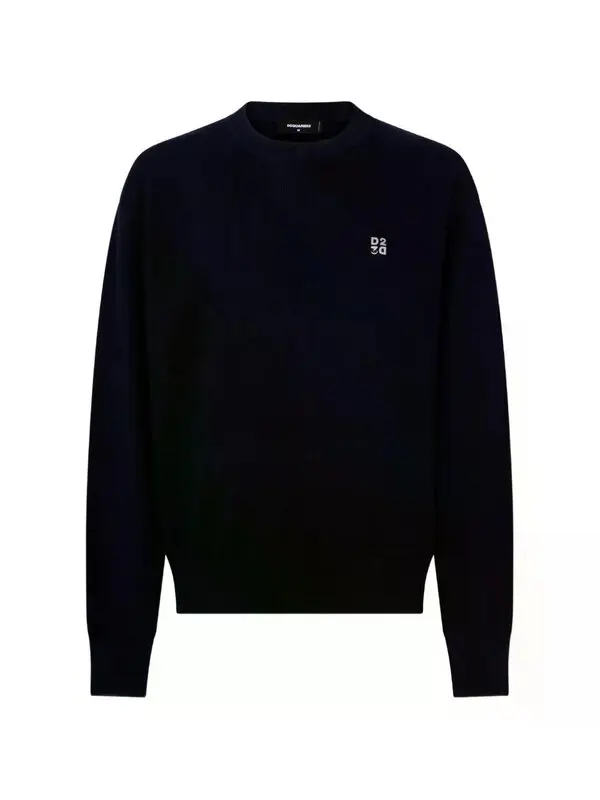 Dsquared2 Metal Upside Down Knit Pullover - Blue