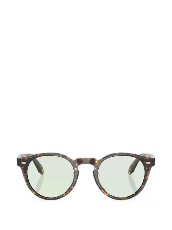 Oliver Spencer N.07 Round-frame Sunglasses - Brown