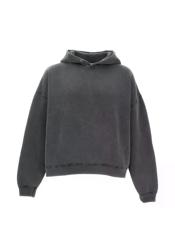 SUNFLOWER Boxy-cut Organic-cotton Hoodie - Grey