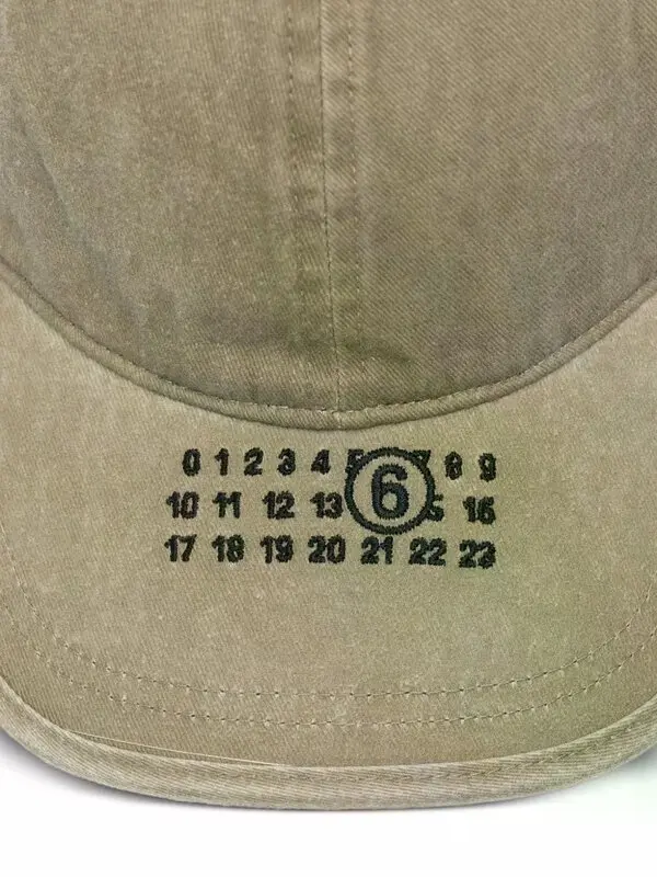 MAISON MARGIELA Logo-embroidered Distressed Baseball Cap