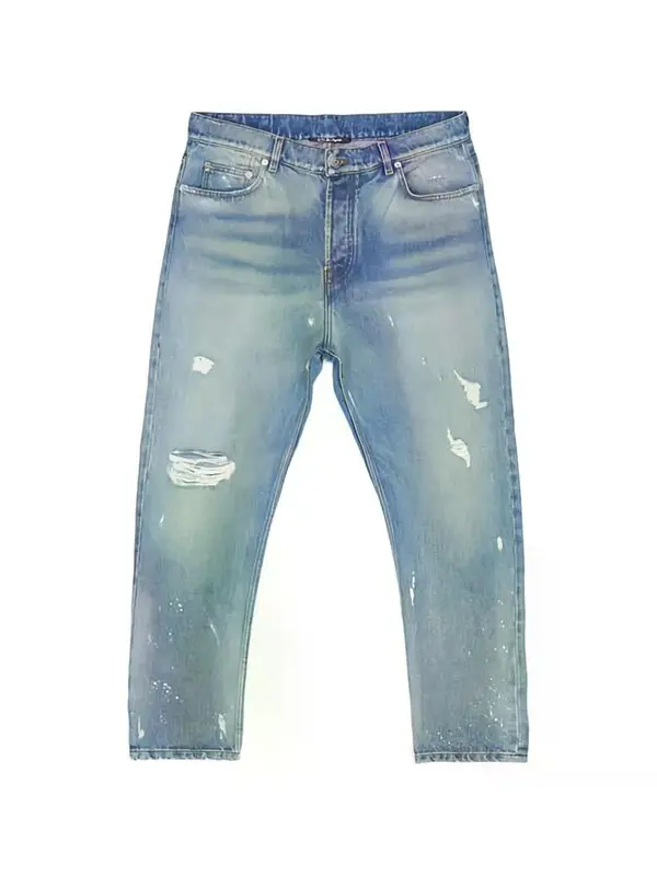 HTC LOS ANGELES Distressed Loose-fit Jeans - Blue