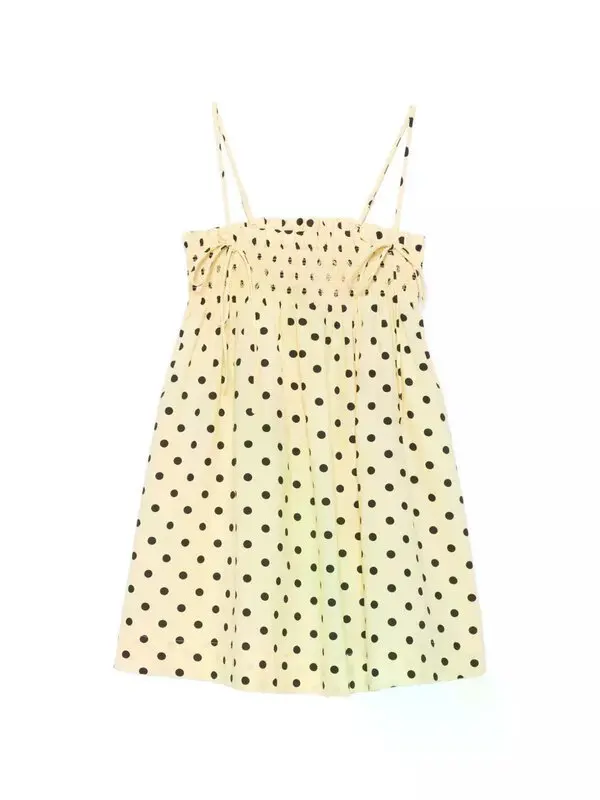 DAMSON MADDER Lilo Polka-dot Mini Dress - Yellow