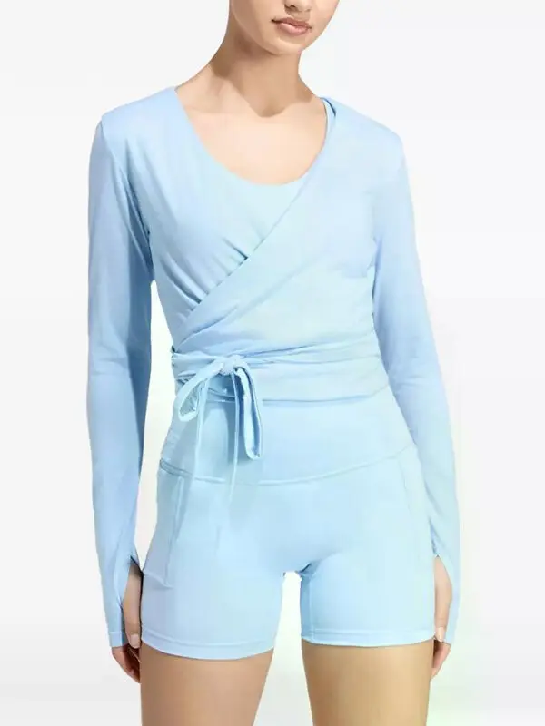 Adidas Studio Soft Wrap Top - Blue