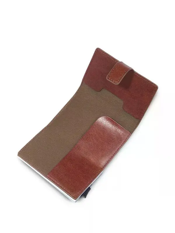 THE BRIDGE Logo-debossed Leather Card Holder