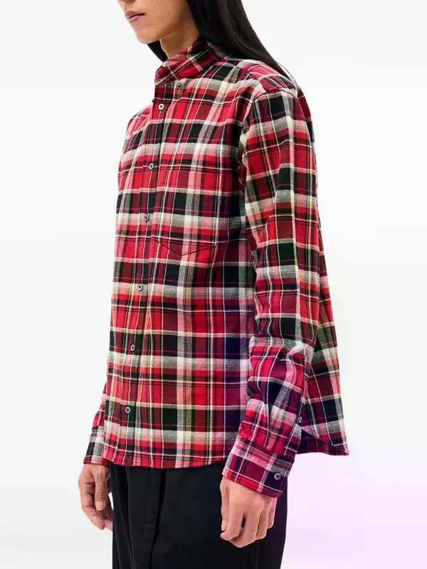 ANN DEMEULEMEESTER Check-print Shirt - Red