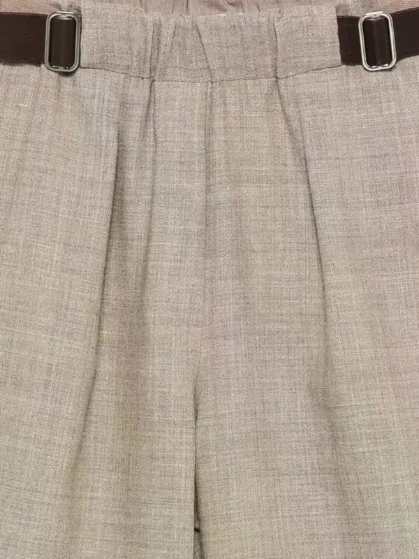 ALYSI Belted Pleated Shorts