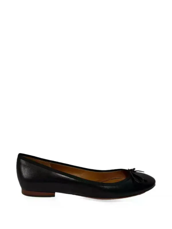 Celine 2010-2020s Bow Detail Ballet Flats - Black